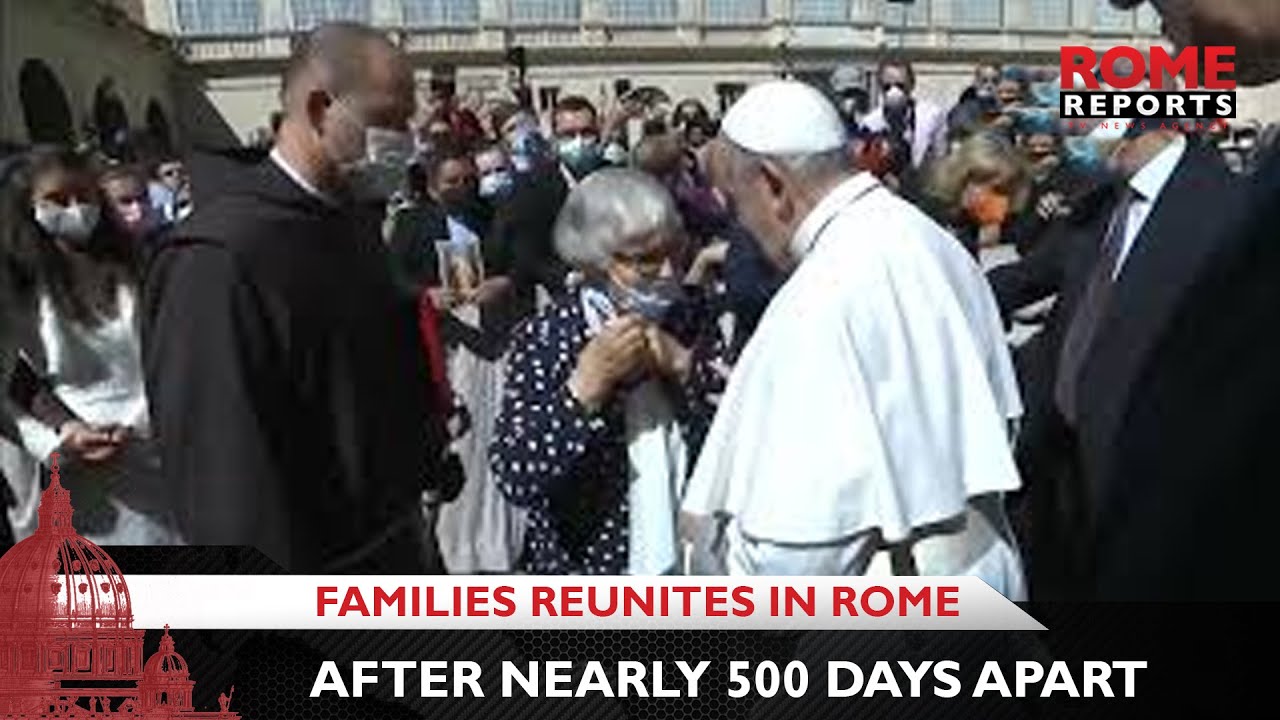 Family reunites in Rome after nearly 500 days apart and meets the Pope ...