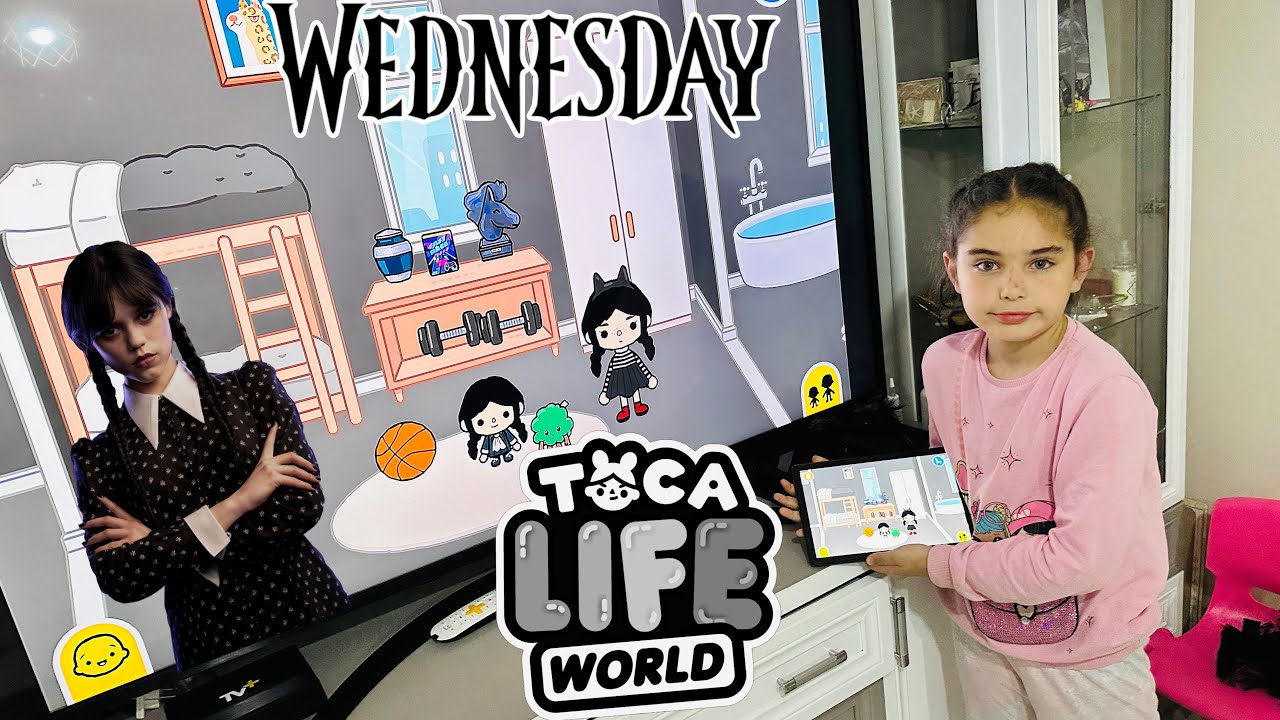 TOCA LİFE WORLDE WEDNESDAY KARAKTERİ VE EVİ YAPIYORUZ !! @TOCALIFEQUEEN ...