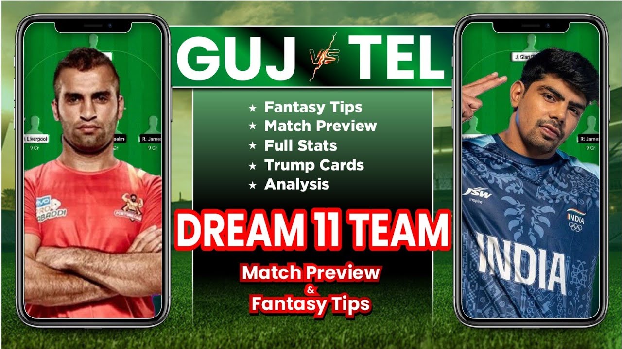 GUJ vs TEL Dream11 Kabaddi Team Prediction Today, TEL vs GUJ Dream11: Fantasy Tips, Stats ...