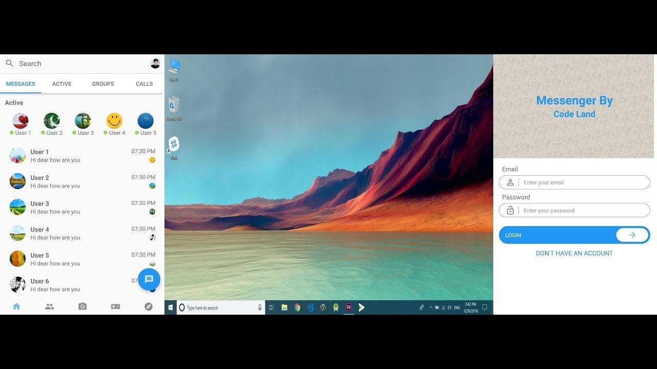 How To Create Facebook Messenger App In Android | Android Tutorials ...