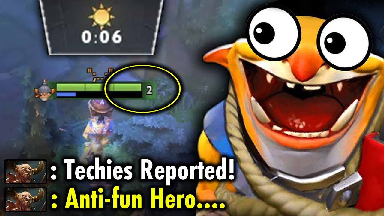 How to get Level 2 in First 6 Second!! Techies 100% Bullied anti-fun hero Dota 2 | Techies ...