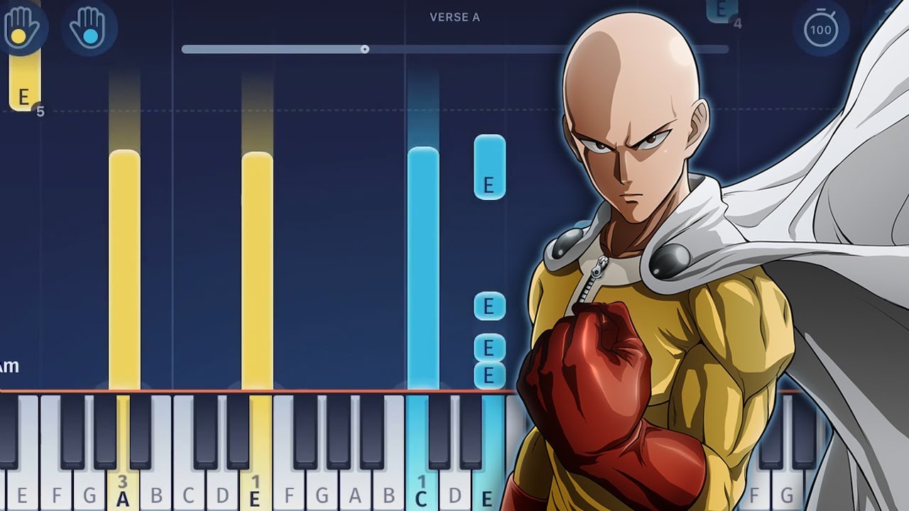 One Punch Man - Saitama's Theme (Ballad Ver.) - Piano Tutorial - YouTube