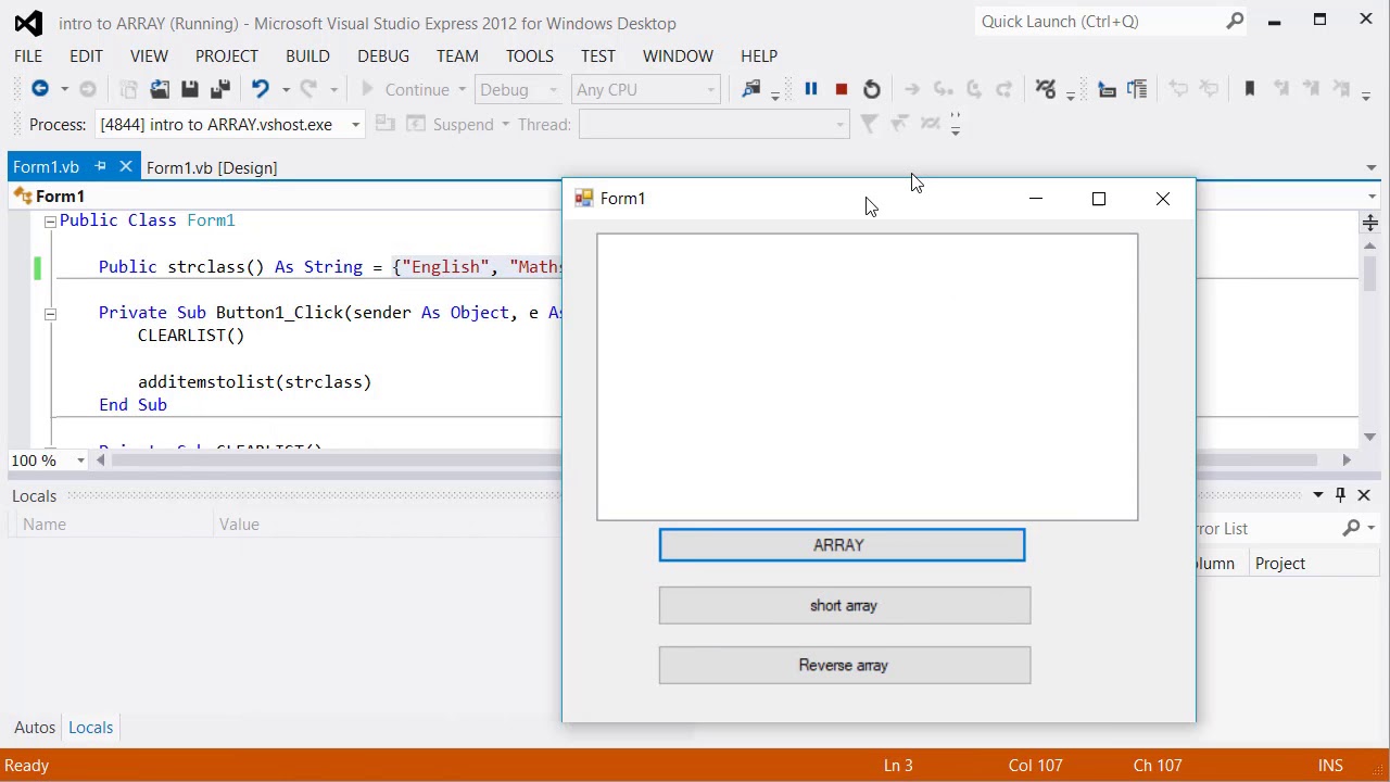 Visual Basic Tutorial - 19 Initialize Arrays With Values In [Hindi//Urdu] - YouTube