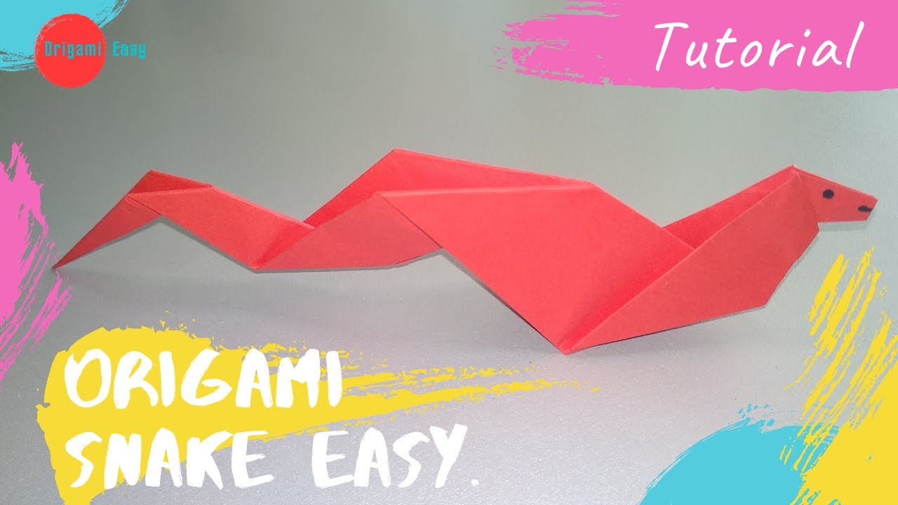 DIY. How to Make Origami Snake Easy. Paper Snake step by step. Tutorial ...