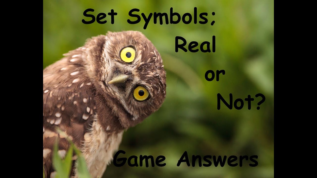 Magic the Gathering Set Symbols real or not game answers - YouTube