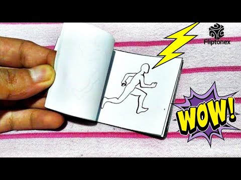 Man running flipbook | Flipbook Animation | FLIPTONEX - YouTube