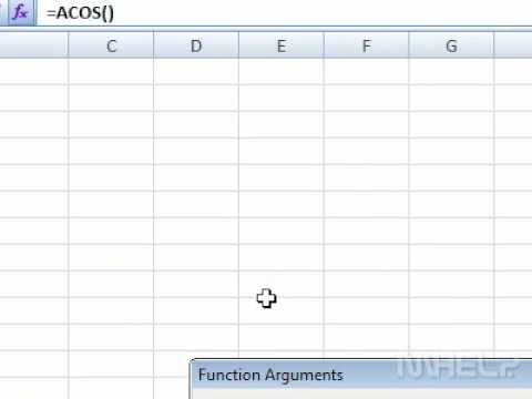 How to use the ACOS formula - YouTube