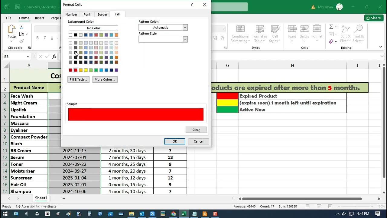 How to Make Easy Detect Your Product Expired Date in Excel | Set Due ...
