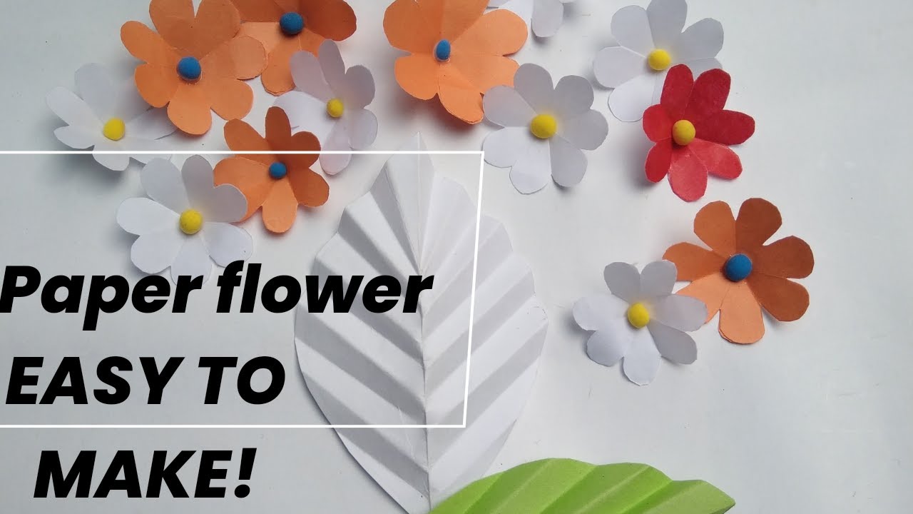 How to make a paper flower । #sprinkle #papercraft #papercrafts - YouTube
