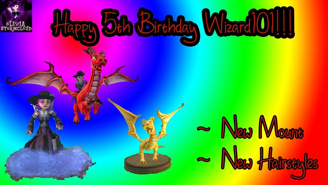 Wizard101 Updates: Happy 5th Birthday Wizard101!!! - YouTube