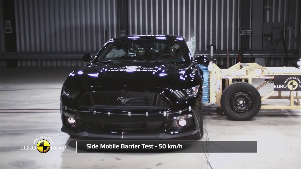 Crash Test of NEW Ford Mustang - YouTube