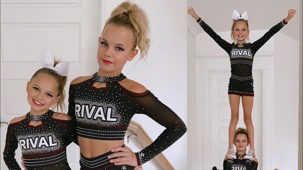 Reese And Perri's Cheer Showcase | First Time Flying In Front Of A ...