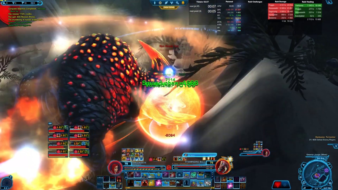 SWTOR Dxun - Red The Pack leader - MM (NiM) 6.1.2 (Tactics Vanguard ...
