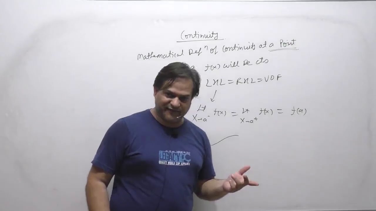 IIT JEE MATHS - CONTINUITY - LECTURE 1 - DEFINITION OF CONTINUITY ...