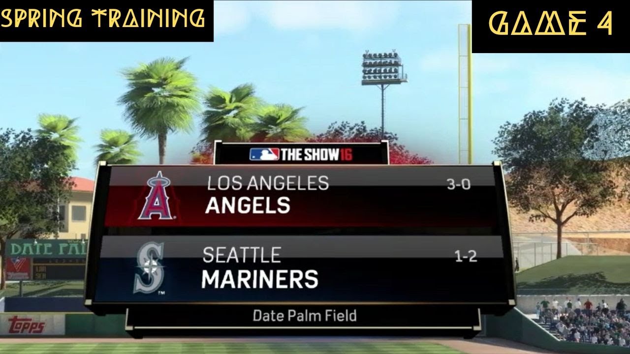 MLB The Show 16 (Season) LA Angels/Spring Training - Game 4 - YouTube