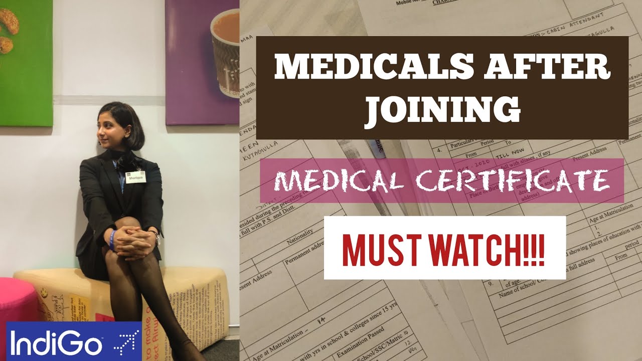 MEDICALS AFTER JOINING | Medical Certificate | Fit to fly status ...