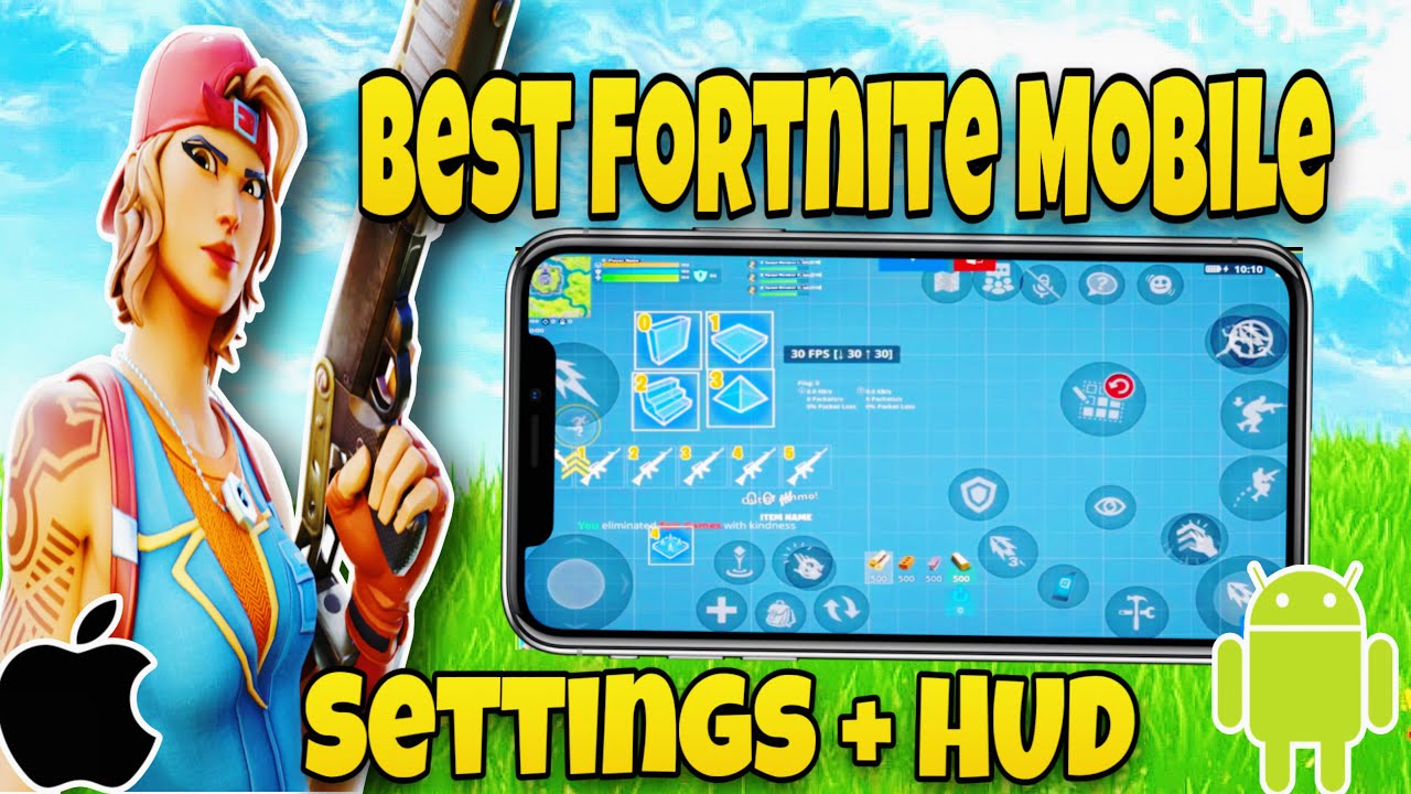 The BEST Fortnite Mobile iOS & Android SETTINGS + HUD (Chapter 5 Season ...