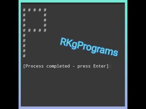 Print letter P in C language | pattern program. #cprogramming #RKgPrograms #cprogram - YouTube