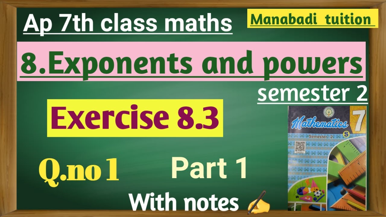7th Class Maths chapter 8 Exponents And Powers Exercise 8 3 Q No 1 7th-class-maths-chapter-8-exponents-and-powers-exercise-8-3-q-no-1