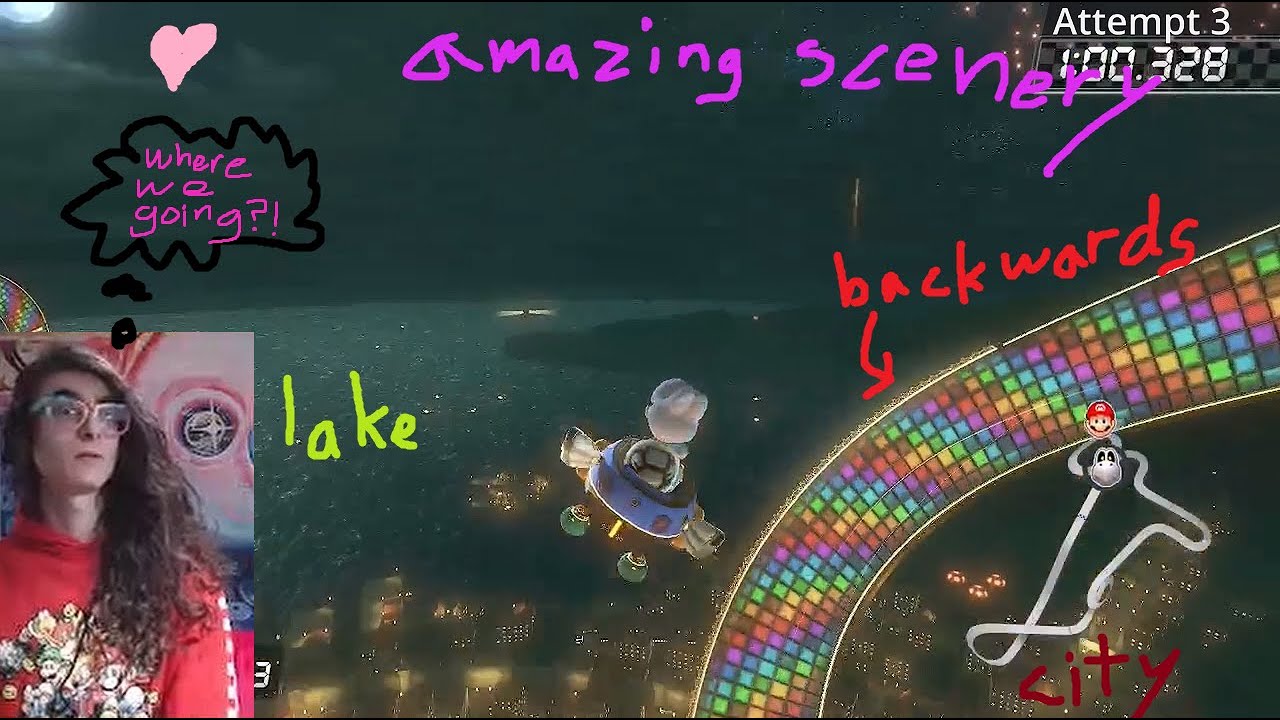 the easiest rainbow road - n64 rainbow road 200cc mk8d time trials ...