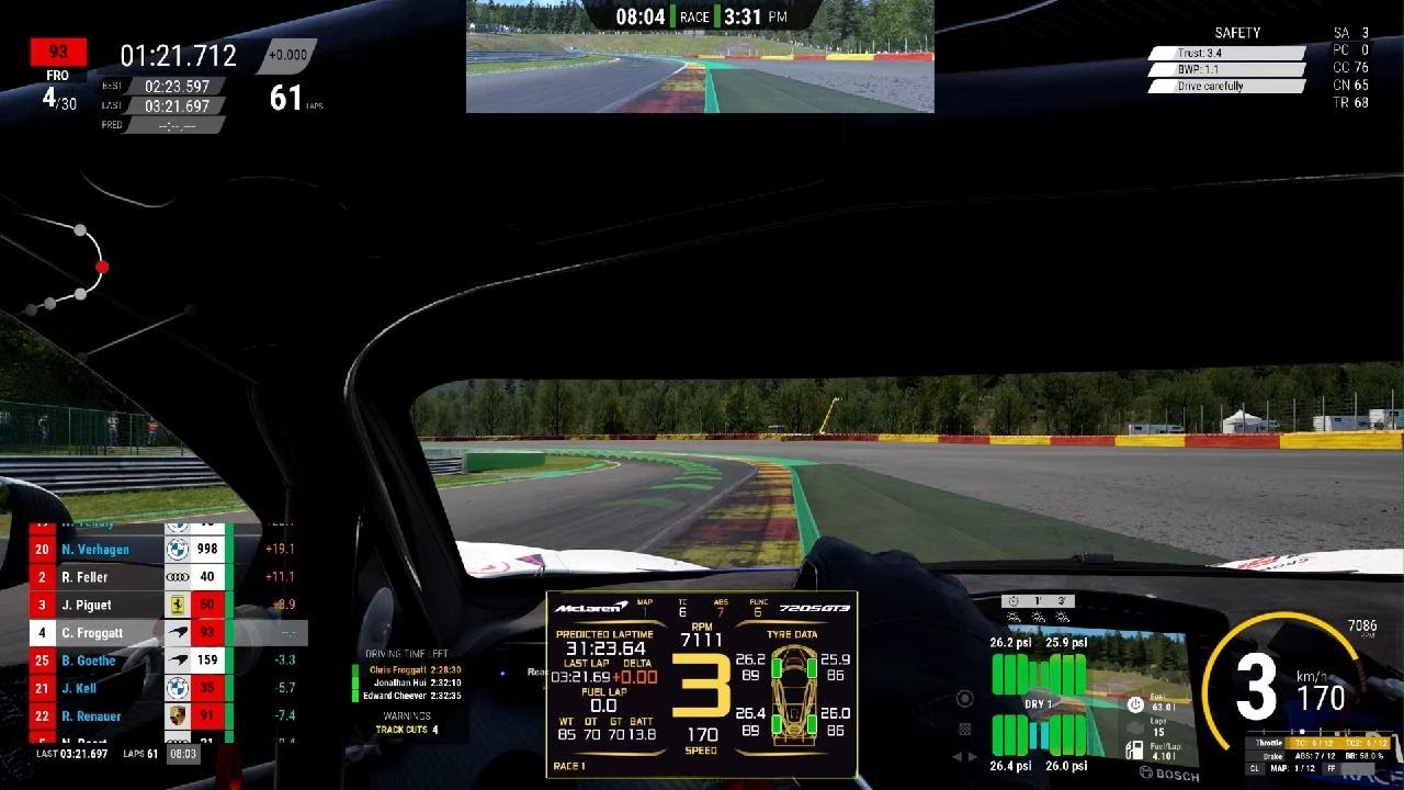 Spa 3 hours pt4 - YouTube