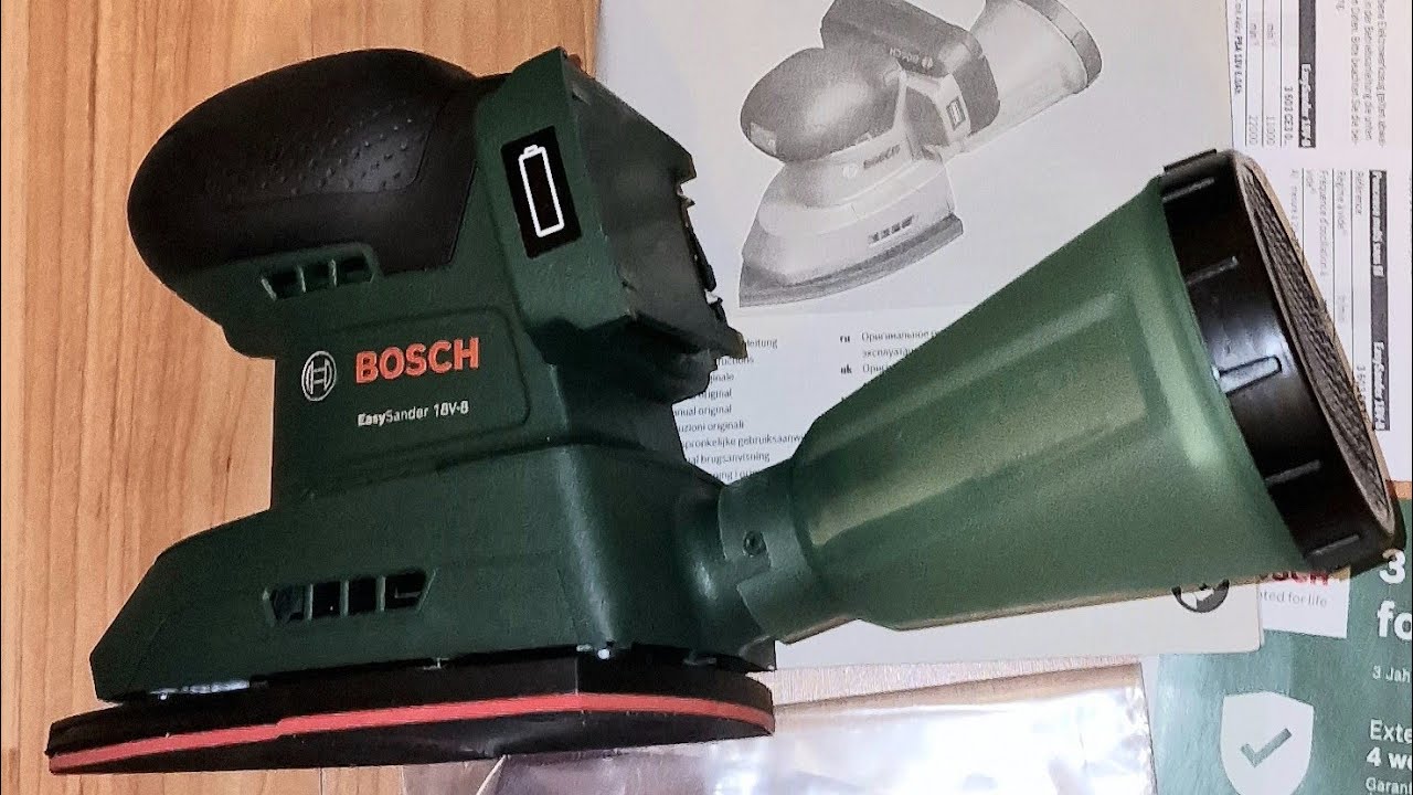Обзор в 4К Bosch EasySander 18V-8 / Распаковка Easy Sander 18V-8 мульти ...