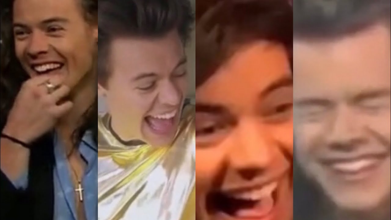 harry styles laughing for 4 minutes - YouTube