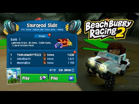 Disco Jimmy ft. Bulldog - Beach Buggy Racing 2 | 1st place! Sauropod ...