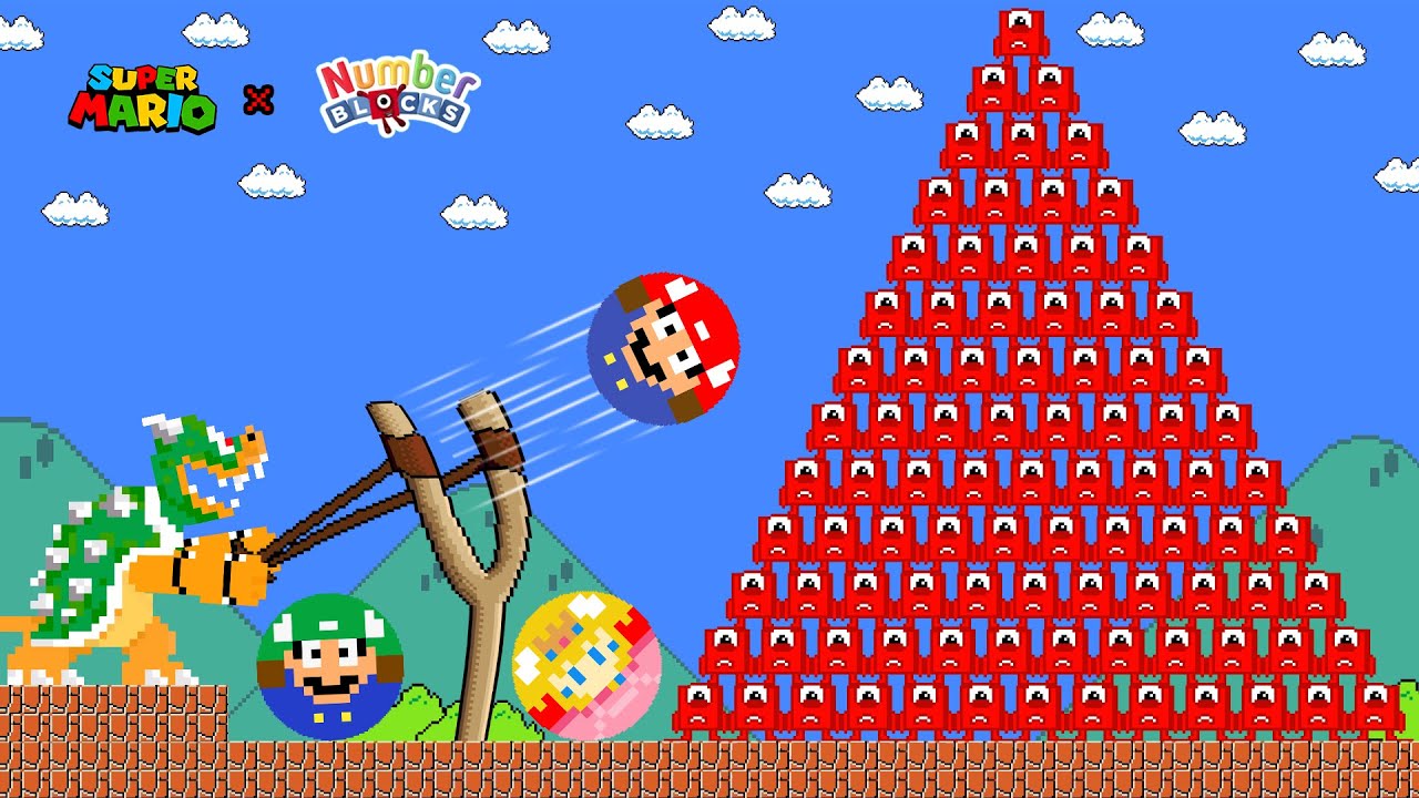 Mario Super Angry Bros vs Numberblocks 1 Calamity in Maze Mayhem | Game ...