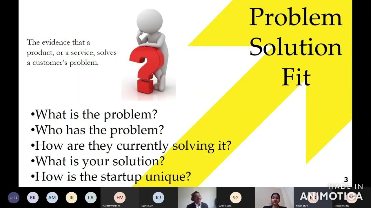 IIC Webinar on Achieving Problem Solution Fit & Product Market Fit. 27 ...