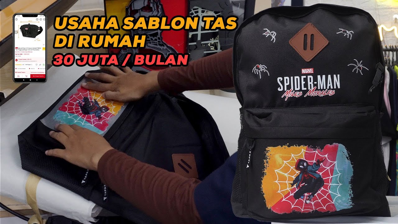 CARA MUDAH MEMBUAT TAS SABLON DI RUMAH - PELUANG USAHA SABLON DIGITAL ...