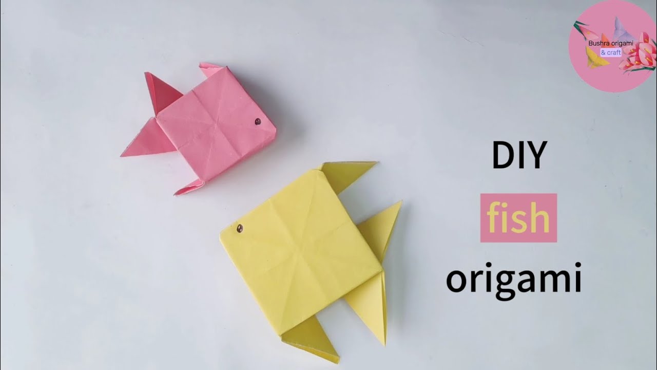 DIY Simple Origami Fish - Paper Craft Tutorial - YouTube