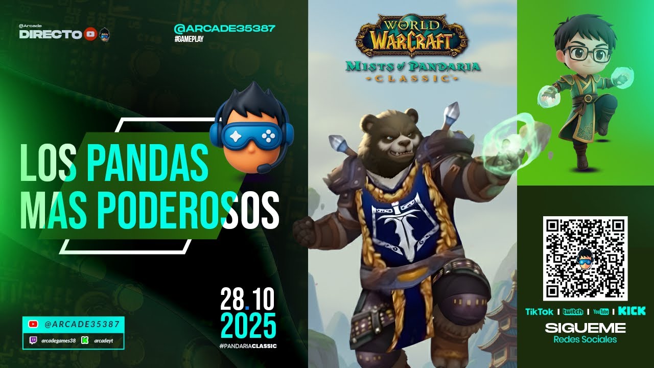 🔴Los pandas mas poderosos ‬| ⛩WoW MoP Classic 🐼 l ARCADE 🎮 - YouTube