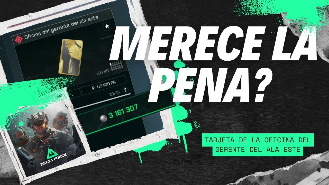 TARJETA DE LA OFICINA DEL GERENTE DEL ALA ESTE ZERO DAM DELTA FORCE ...