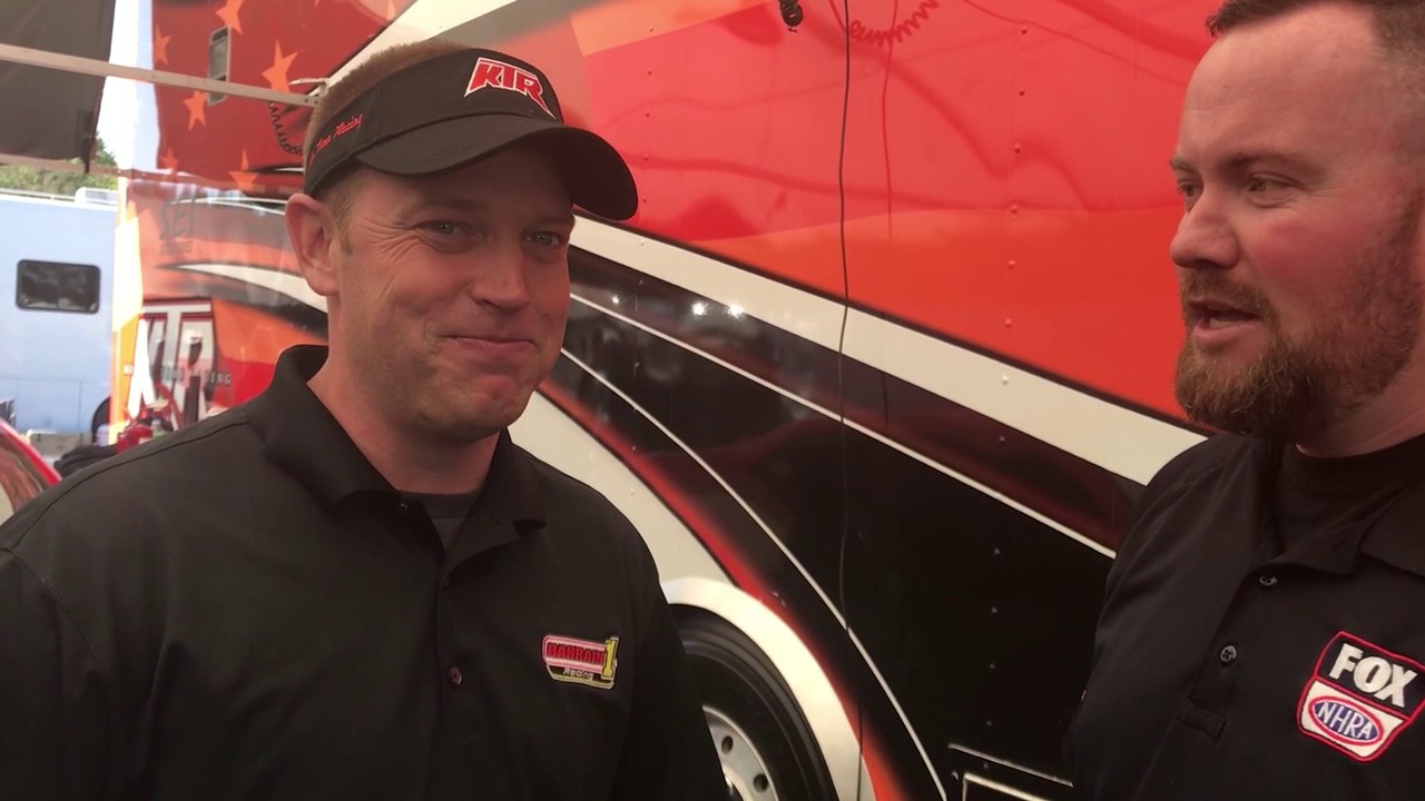 In the pits with Stevie "Fast" Jackson after running QUICK in ...