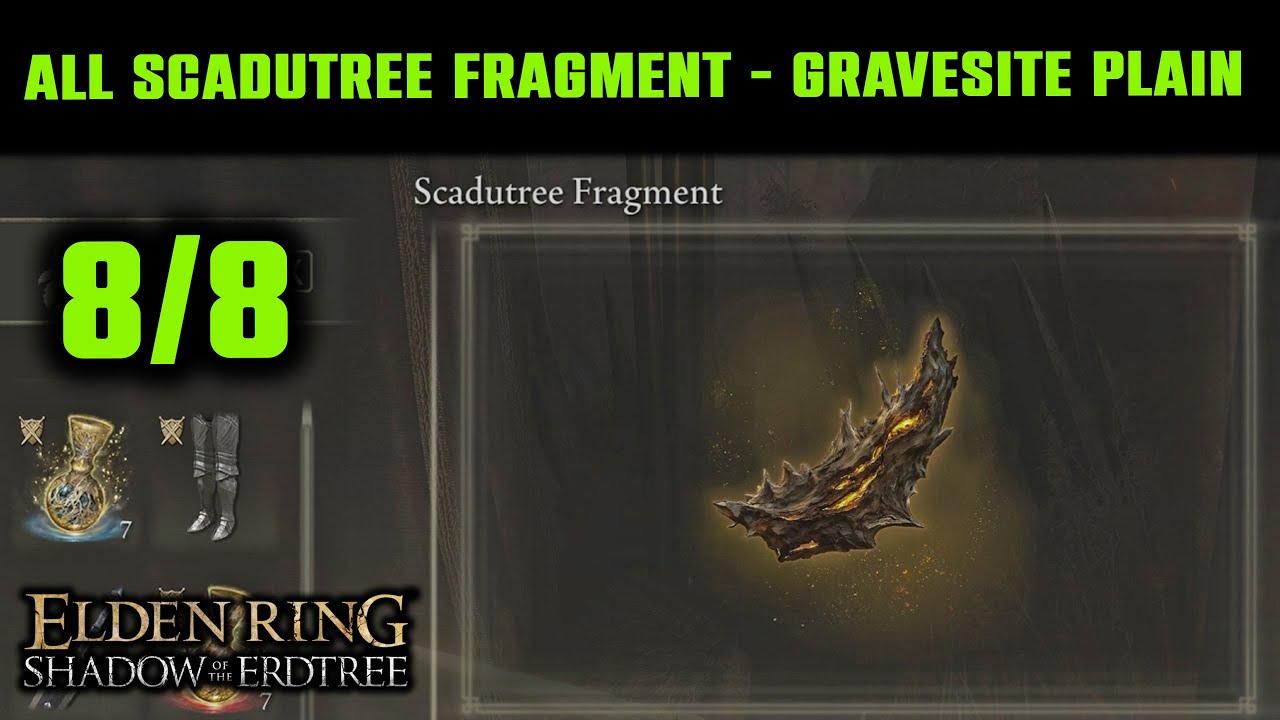 ALL 8 Scadutree Fragments in Gravesite Plain | Shadow of the Erdtree ...