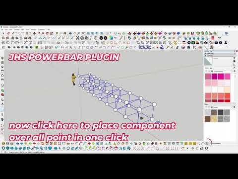 sketchup tutorial / making complex model / steel truss/ jhs powerbar plugin - YouTube