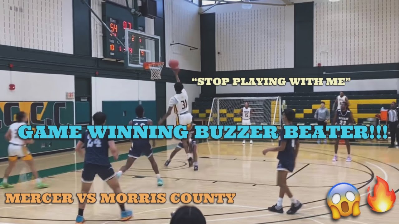 ANTHONY RHODES HITS GAME WINNING BUZZER BEATER VS MORRIS COUNTY COLLEGE ...