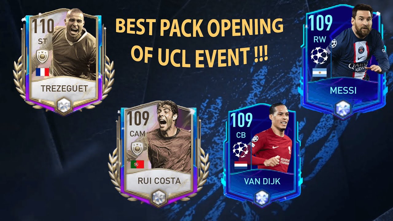 BEST PACK OPENING OF UCL EVENT!!! FIFA MOBILE UCL EVENT! FIFA MOBILE ...