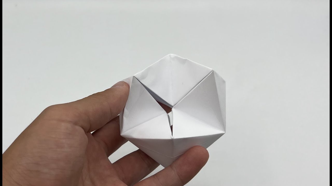 How to Fold an Origami infinity Fidget device! - YouTube