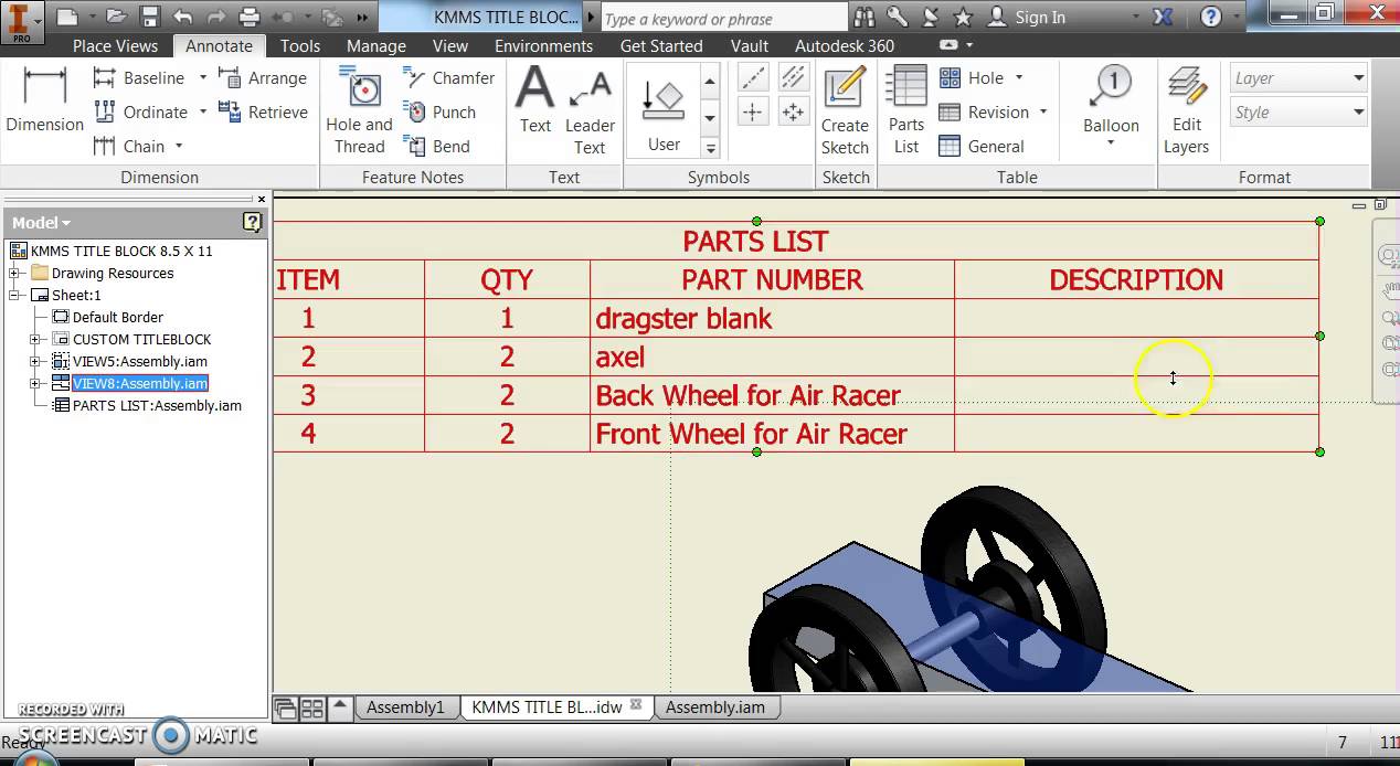 Dragster Blueprint with Parts List - YouTube