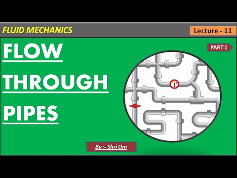 Fluid Mechanics - Lec. - 11 - (Flow Through Pipes - Part - 1) - YouTube