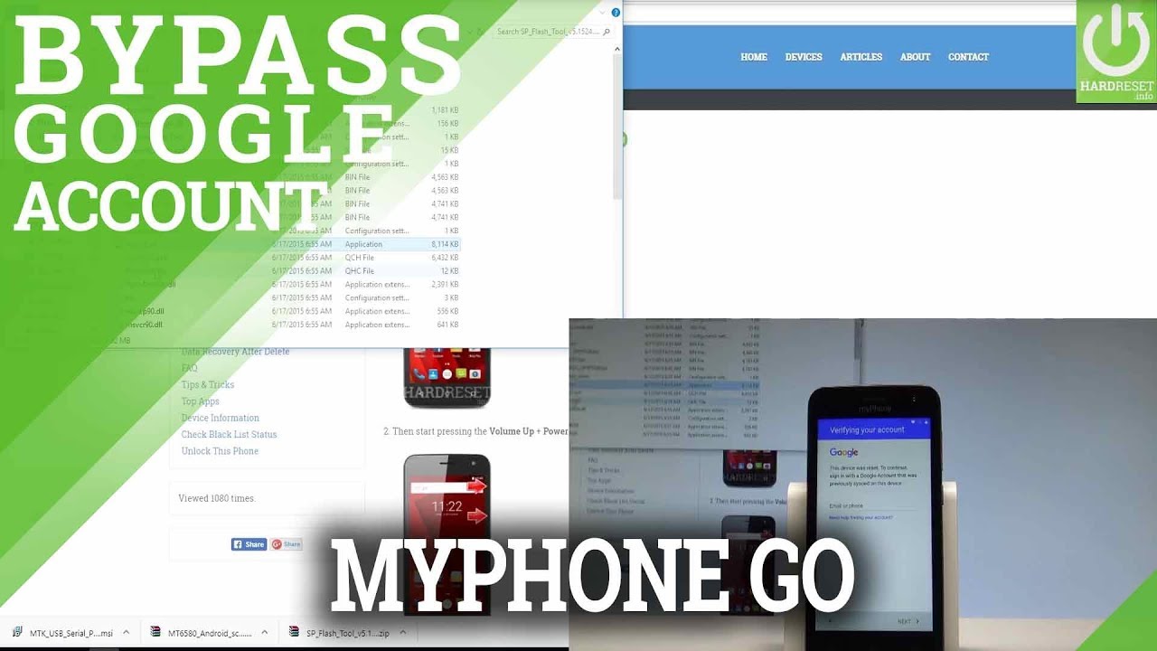 How to Unlock FRP in myPhone GO - Bypass Google Verification |HardReset ...