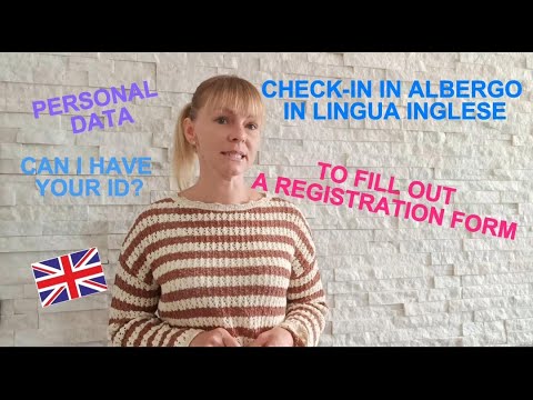 Check-in in inglese parte I.Frasi utilizzate dall'addetto al front ...