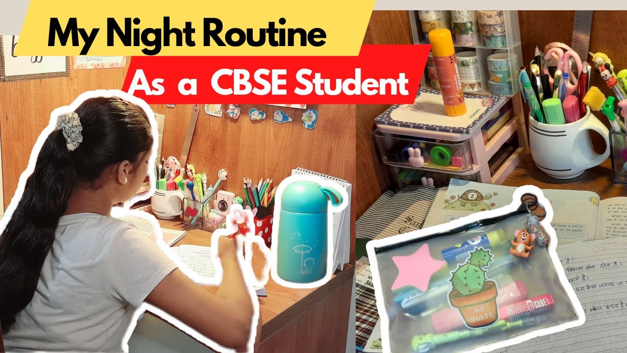 My night routine as a cbse student - YouTube