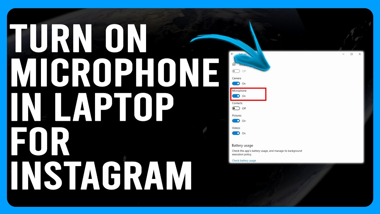 How To Turn On Microphone In Laptop For Instagram (Enable/Allow ...