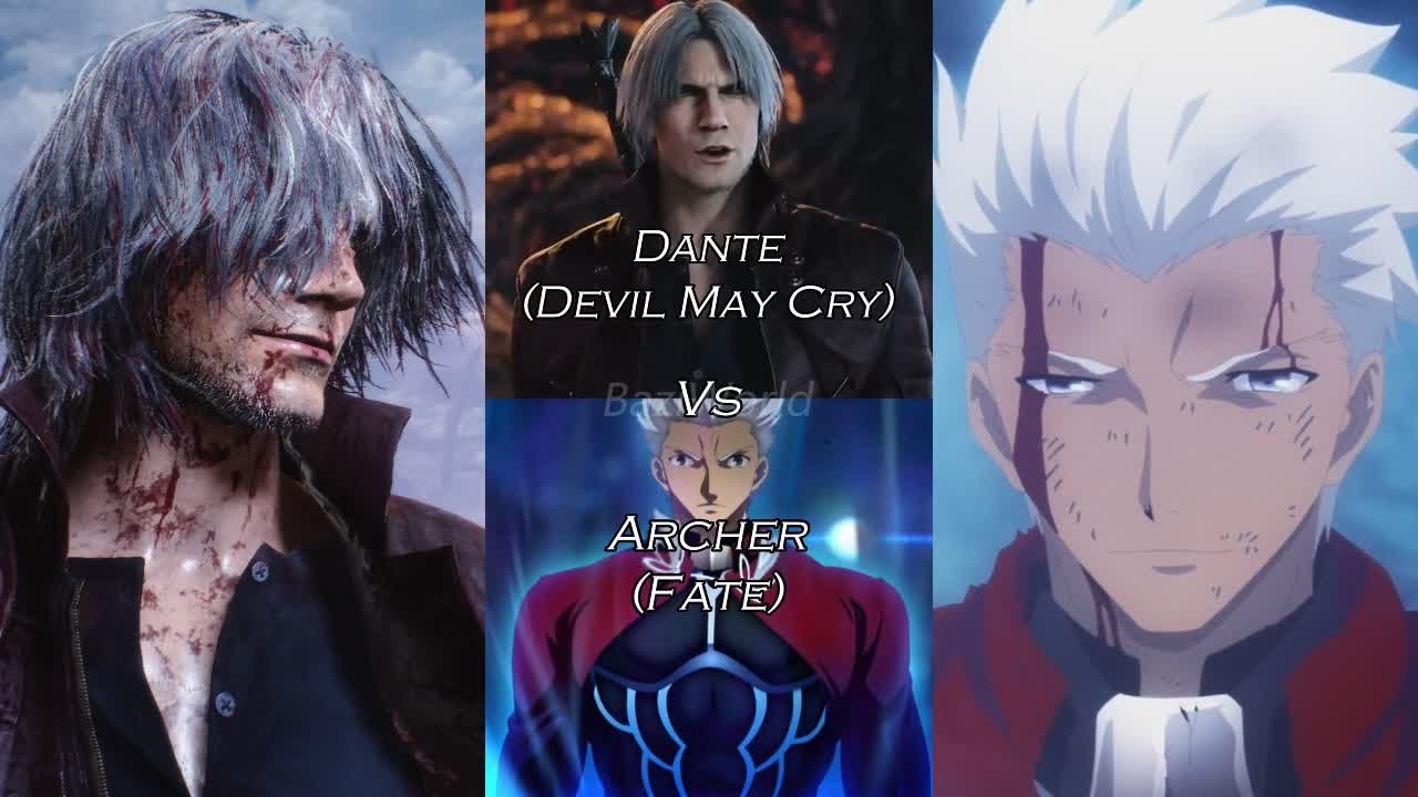 Dante Vs Archer (Devil May Cry VS Fate) #shorts - YouTube