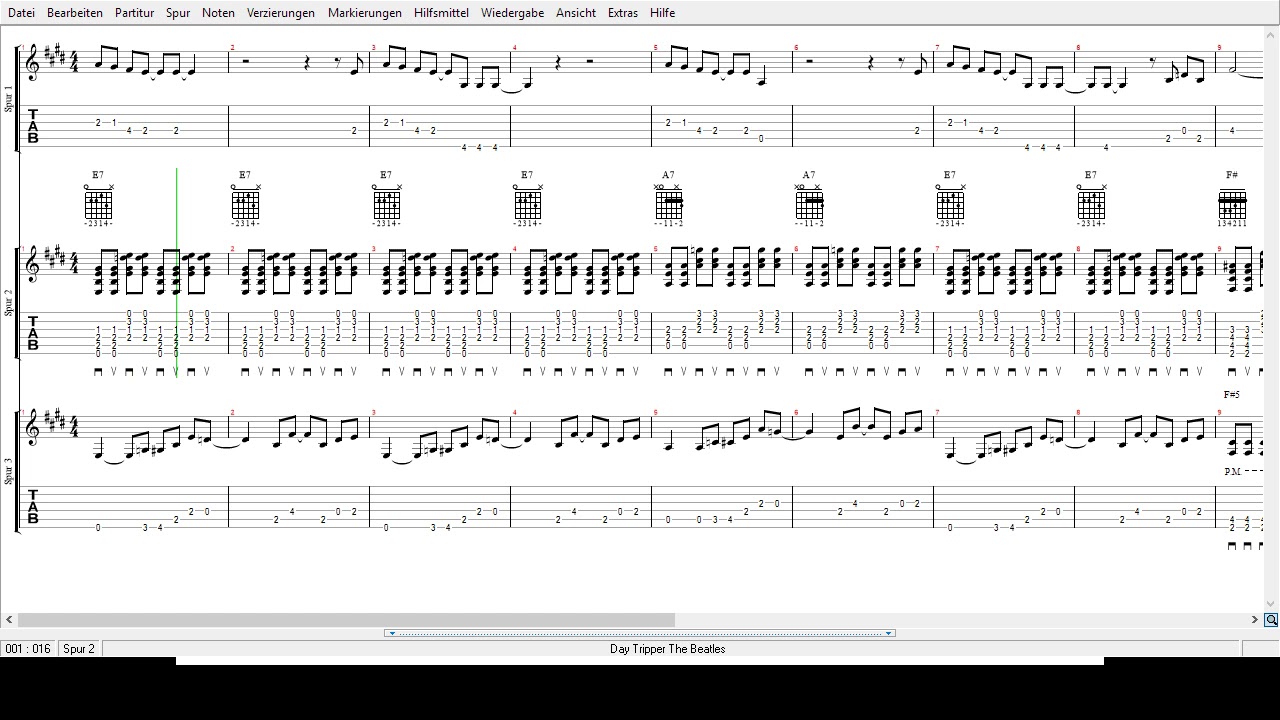 The Beatles - Day Tripper - Tabs - YouTube