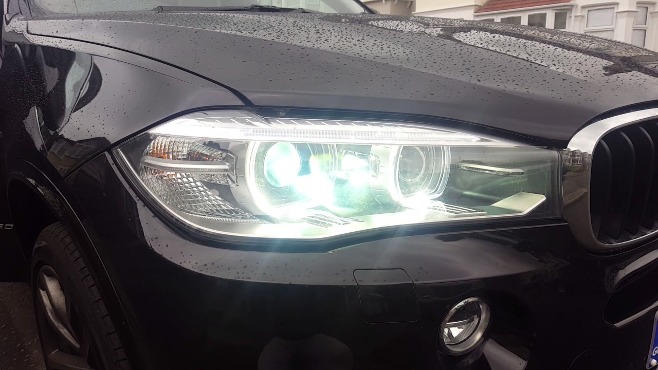 BMW X5 F15 HALOS 100% brightness - YouTube