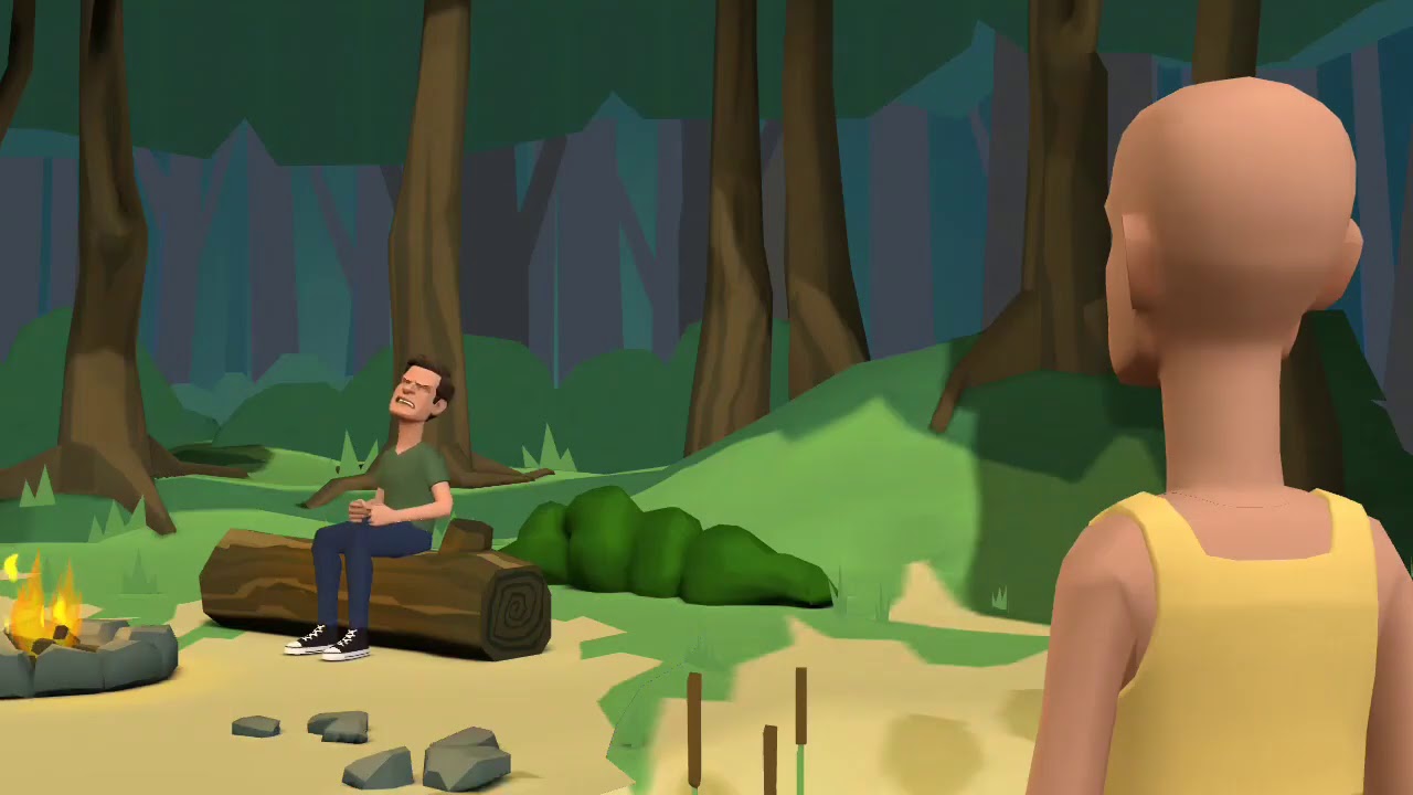 Caillou pees in the lake water/grounded - YouTube
